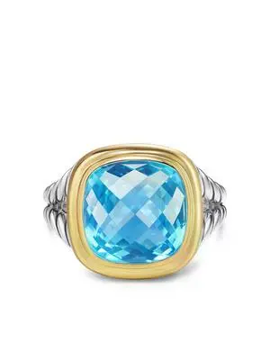 David Yurman 18kt Yellow Gold And Sterling Albion Topaz Ring - Silver