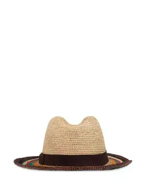 Paul Smith Signature Stripe Fedora - Neutrals