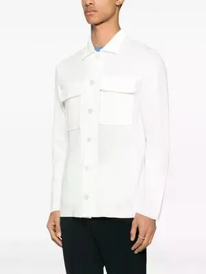 LARDINI Cotton Shirt Jacket - White