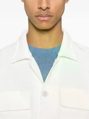 LARDINI Cotton Shirt Jacket - White