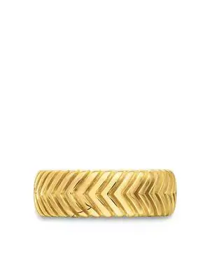 David Yurman 18kt Yellow Chevron Ring