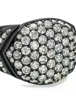 David Yurman Chevron Signet Diamond Ring
