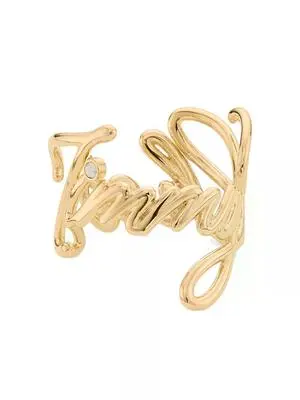 JIMMY CHOO Logo Script Ring