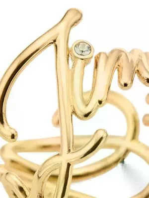 JIMMY CHOO Logo Script Ring
