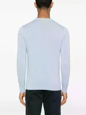 Aspesi Cotton Crew Neck Sweater - Blue