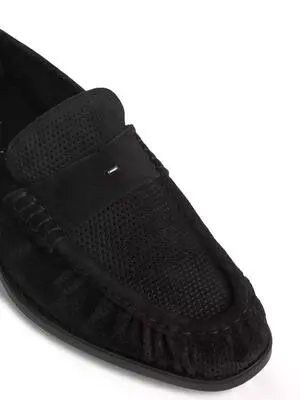 GIUSEPPE ZANOTTI Suede Loafers - Black