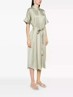 Peserico Satin Midi Dress