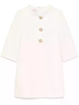 Valentino Garavani Tailored Mini Dress - Neutrals