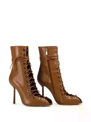 LE SILLA 100mm Courtney Boots - Brown