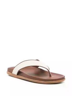 ANCIENT GREEK SANDALS Charys Footbed Flip Flops - Neutrals
