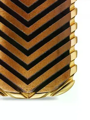 David Yurman 18kt Yellow Tiger Eye Chevron Pendant - Gold