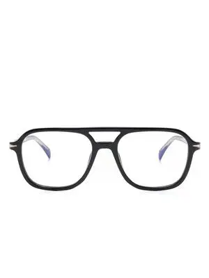 DB EYEWEAR BY DAVID BECKHAM Pilot Frame Glasses - Black