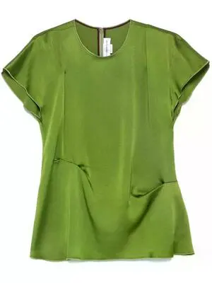 Victoria Beckham Pleat-detail Top - Green