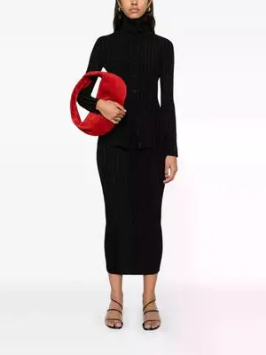 Fabiana Filippi Ribbed-knit Midi Skirt