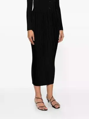 Fabiana Filippi Ribbed-knit Midi Skirt