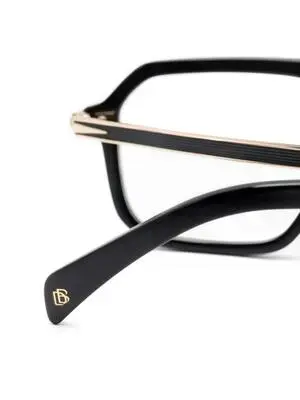 DB EYEWEAR BY DAVID BECKHAM Pilot-frame Glasses - Black