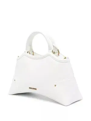 Just Cavalli Logo-plaque Tote - White