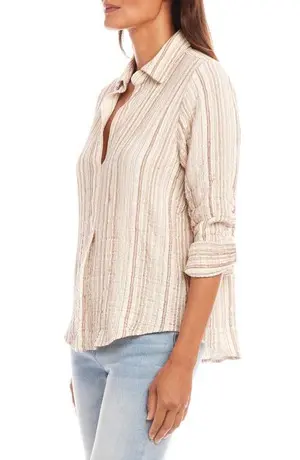 Karen Kane Textured Popover Shirt