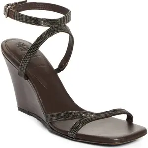 Brunello Cucinelli Monili Strap Wedge Sandal