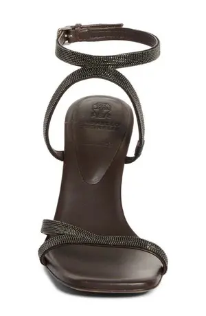 Brunello Cucinelli Monili Strap Wedge Sandal