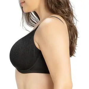 Parfait Pearl Non-padded Seamless Minimizer Bra - Black