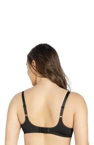 Parfait Pearl Non-padded Seamless Minimizer Bra - Black