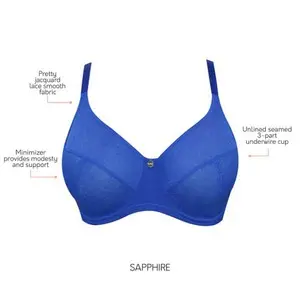 Parfait Enora Minimizer Bra - Sapphire