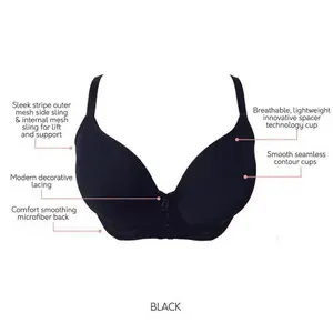 Parfait Shea Spacer T-shirt Bra - Black