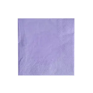JOLLITY & CO Solid Color Cocktail Napkins Lavender