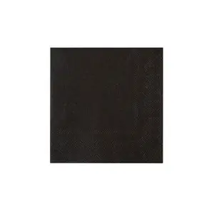 JOLLITY & CO Solid Color Cocktail Napkins Onyx