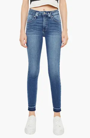 KANCAN Usa Cleopatra High Rise Ankle Skinny Jeans - Medium Wash