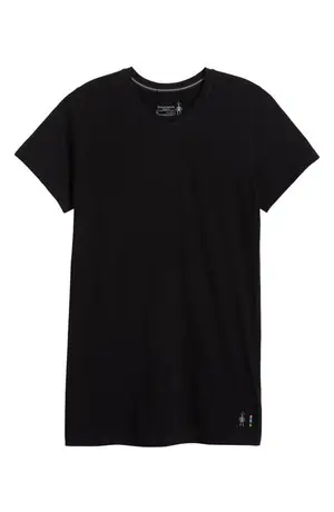Smartwool Merino Wool Blend Short Sleeve T-shirt - Black