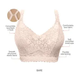 Parfait Adriana Wire-free Lace Bralette - Bare