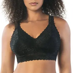 Parfait Adriana Wire-free Lace Bralette - Black