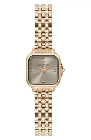 OLIVIA BURTON Mini Grosvenor Bracelet Watch - Grey