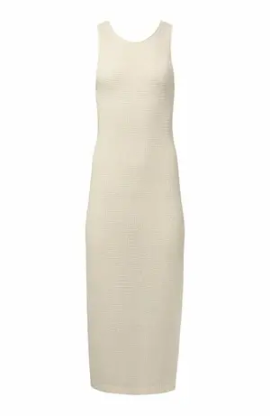 Onia Linen Knit Scoop Back Maxi Dress