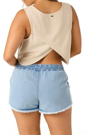 O'Neill Sanders Side Button Crop Tank