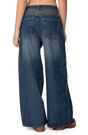 EDIKTED Gwen Wide Leg Nonstretch Jeans