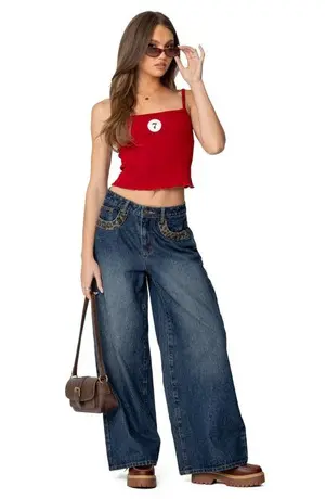 EDIKTED Precious 7 Crop Camisole
