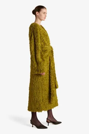 Marina Moscone Brushed Wool Coat