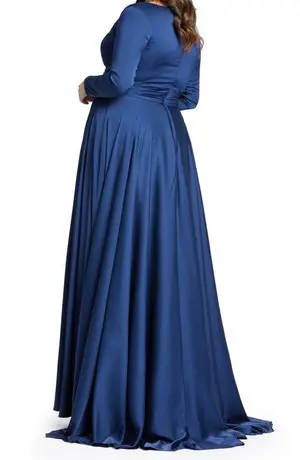 Mac Duggal Classic Satin Evening Gown