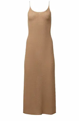 Onia Textured Linen Maxi Dress - Tan
