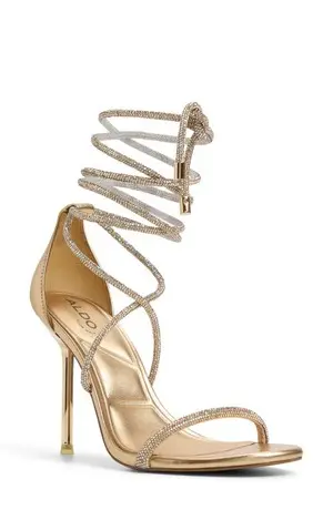 Aldo Caladonia Ankle Wrap Sandal - Gold