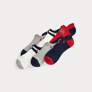 Ralph Lauren Americana Low-cut Sock 6-pack - Navy Assorted