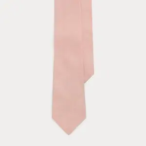Ralph Lauren Silk-Linen Neck Tie Soft Pink