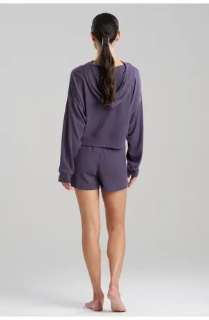 Natori Milawaffle Cropped Hoodie