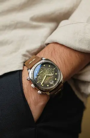 SPINNAKER Hull Chronograph Strap Watch - Blue