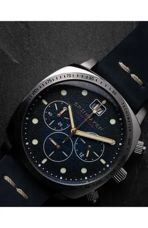 SPINNAKER Hull Chronograph Strap Watch - Blue