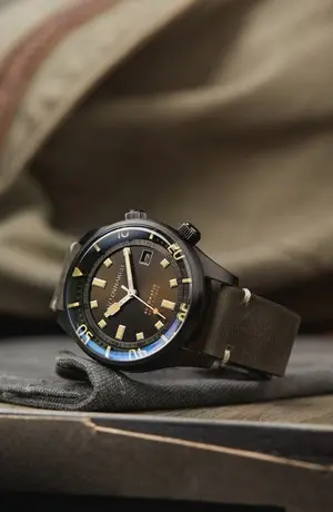 SPINNAKER Bradner Automatic Leather Strap Watch - Green