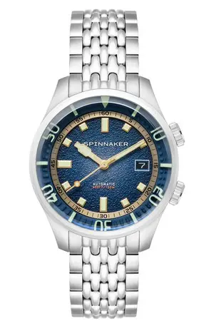 SPINNAKER Bradner Automatic Bracelet Watch - Blue